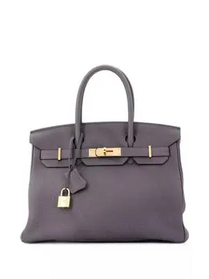 Hermès Birkin Handbag Etain Togo With Rose Gold Hardware 30 Tote Bag - Grey