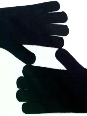 ABSOLUT CASHMERE Ribbed-cuff Gloves