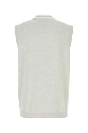 Brunello Cucinelli Light Grey Cotton Vest