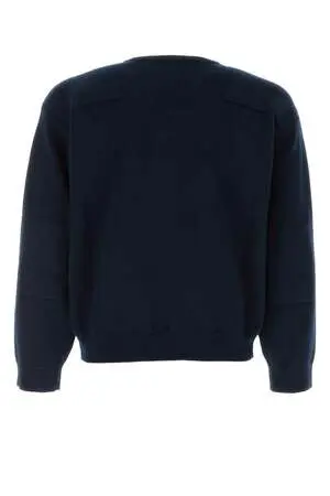 JIL SANDER Midnight Wool Blend Sweater - Blue