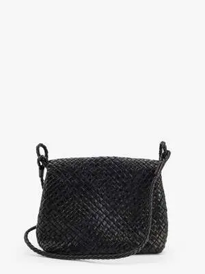 IBELIV Paris Vegetabletanned Leather Crossbody Bag With Woven Pattern