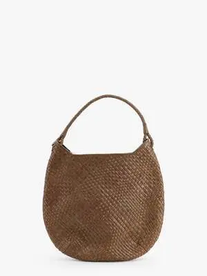 IBELIV Lamia Vegetable Leather Shoulder Bag With Woven Pattern