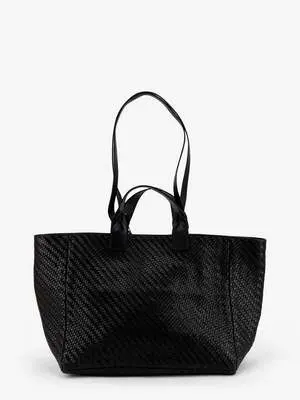 IBELIV Elmio Medium Vegetable Leather Shoulder Bag With Woven Pattern