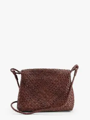 IBELIV Paris Vegetable Leather Shoulder Bag With Woven Pattern