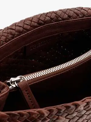 IBELIV Paris Vegetable Leather Shoulder Bag With Woven Pattern