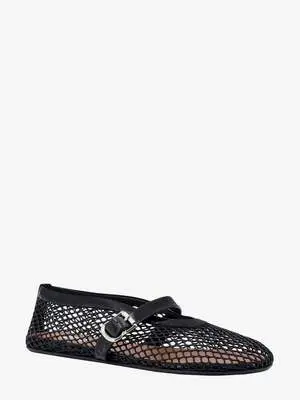 Alaïa Mesh Ballet Flats - Black