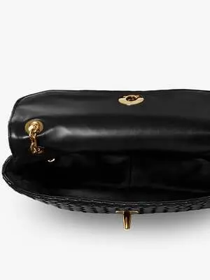 Bottega Veneta Madison Leather Shoulder Bag With Knot Detail