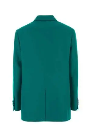 Fendi Turquoise Grain De Poudre Blazer - Blue