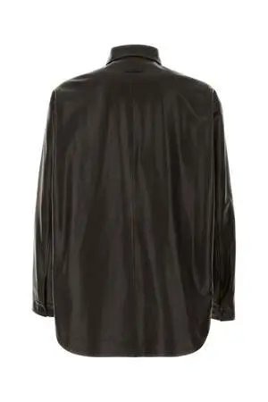 Fear Of God Dark Leather Oversize Shirt