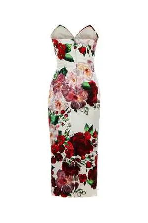 Dolce & Gabbana Printed Satin Dress - Multicolor