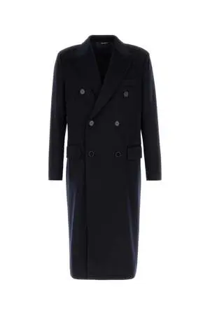 Dolce & Gabbana Midnight Wool Coat - Blue