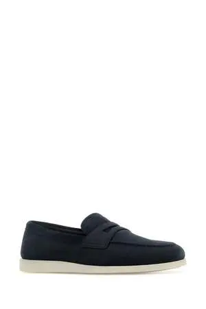 Church's Navy Suede Loafers