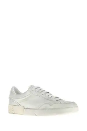 Dolce & Gabbana Chalk Leather Sneakers
