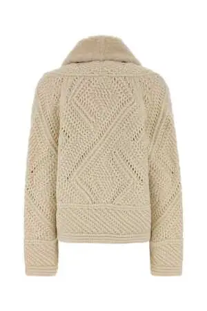 ERMANO SCERVINO Ermanno Scervino Ivory Wool Cardigan