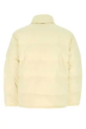 JIL SANDER Cream Polyester Down Jacket - Yellow