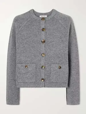 Veronica Beard Elwood Wool-blend Cardigan - Gray