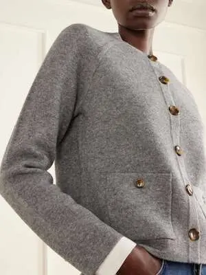 Veronica Beard Elwood Wool-blend Cardigan - Gray