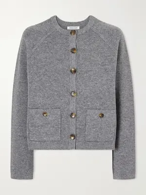 Veronica Beard Elwood Wool-blend Cardigan - Gray