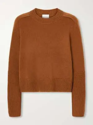 ALLUDE Wool And Cashmere-blend Sweater - Brown