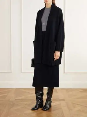 ALLUDE Wool And Cashmere-blend Cardigan