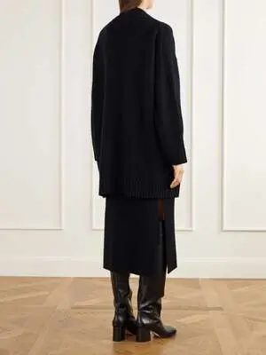 ALLUDE Wool And Cashmere-blend Cardigan