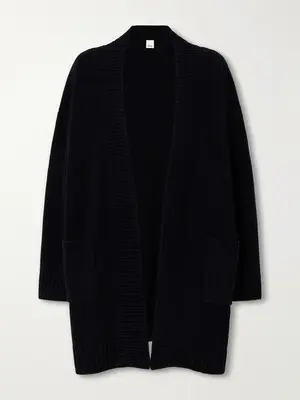 ALLUDE Wool And Cashmere-blend Cardigan - Black