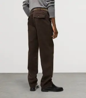 Burberry Cotton Twill Straight Chinos
