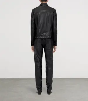 ALLSAINTS Sheepskin Chaiyo Trucker Jacket