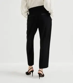 Brunello Cucinelli Pleated Tuxedo Trousers