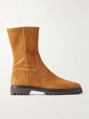 LOEFFLER RANDALL Danny Suede Ankle Boots - Camel