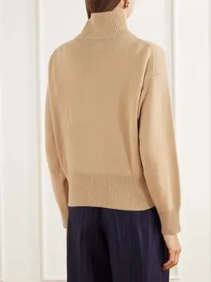 ALLUDE Troyer Cashmere Half-zip Polo Shirt