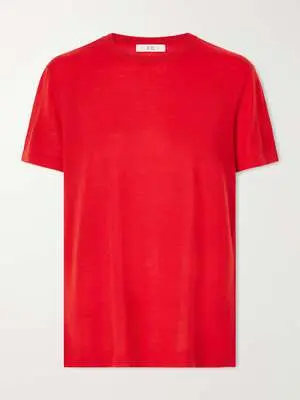 Co Knitted Cashmere T-shirt - Red