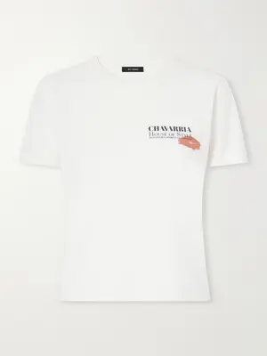 WILLY CHAVARRIA Total Transformation Printed Cotton-jersey T-shirt - Neutrals