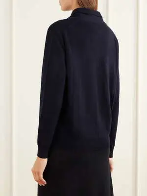 ALLUDE Tie-detailed Wool And Cashmere Sweater