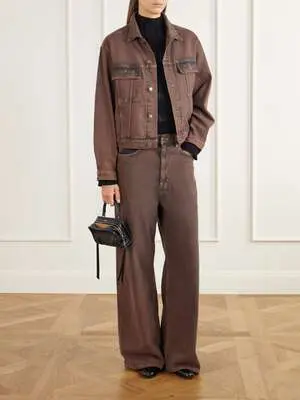 SANDERLAK Mid-rise Wide-leg Jeans