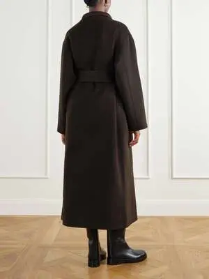 ALMADA Mara Belted Wool And Cashmere-blend Coat