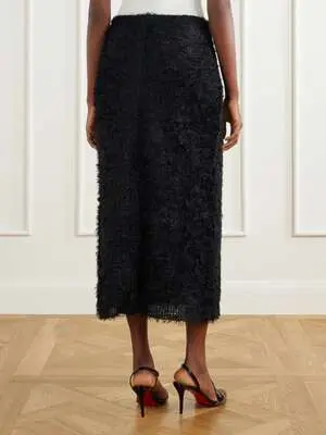 ABADIA Plush Midi Skirt
