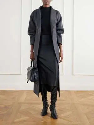 ALMADA Mara Belted Wool And Cashmere-blend Coat