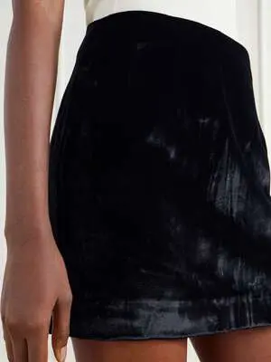 ABADIA Velvet Mini Skirt