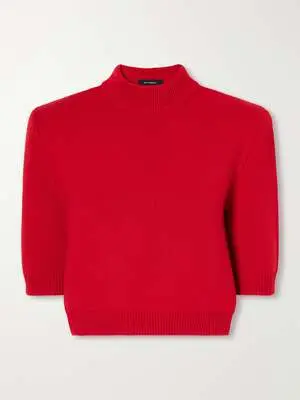 WILLY CHAVARRIA Chavela Cropped Wool Sweater
