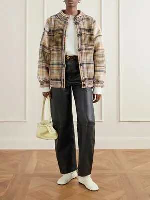 Missoni Checked Wool Padded Bomber Jacket - Multi