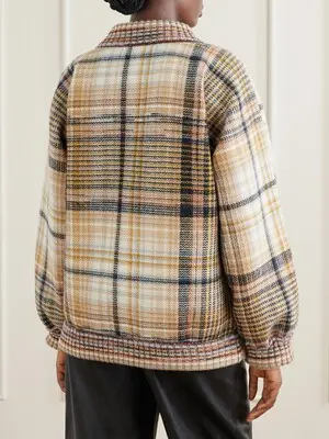Missoni Checked Wool Padded Bomber Jacket - Multi