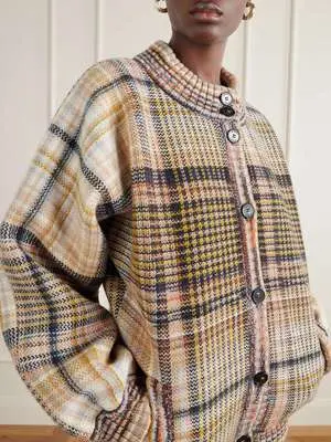 Missoni Checked Wool Padded Bomber Jacket