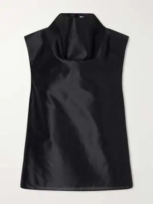 ALMADA Kiera Organza Top - Black