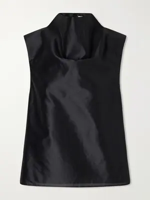 ALMADA Kiera Organza Top - Black
