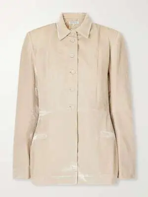 ABADIA Velvet Jacket - Beige