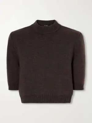 WILLY CHAVARRIA Chavela Cropped Wool Sweater