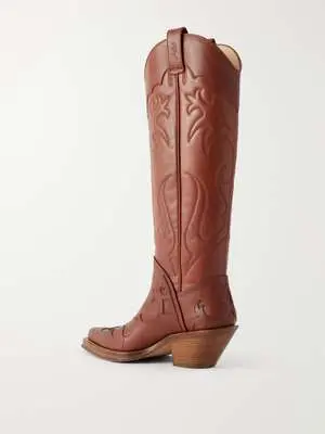 Gabriela Hearst Capitana 50 Leather Knee Boots
