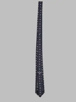 Saint Laurent Embroidered Jacquard Tie - No