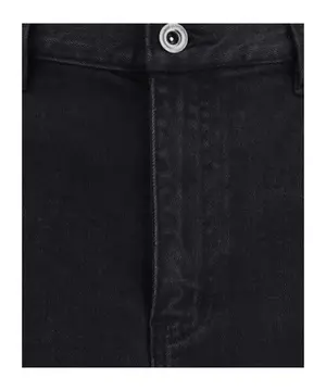 SELF-PORTRAIT Logo Patch Barrel-leg Jeans